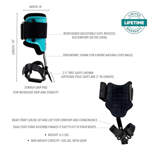 Notch Steel Climbers Ergonomic Gaffs 20+ Cuff Adjustment Points ...